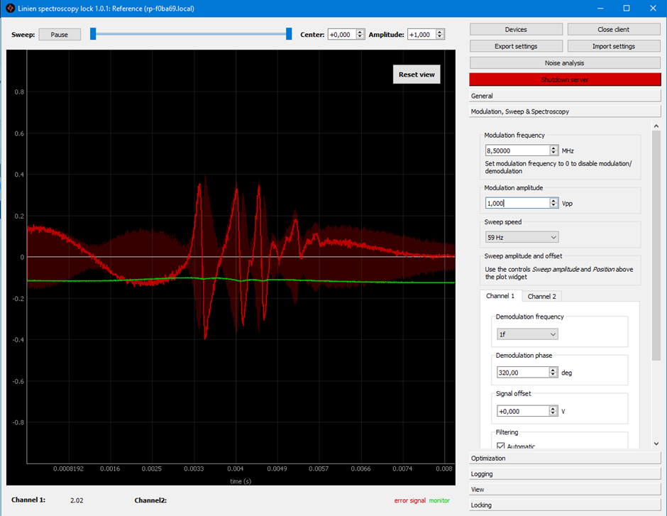 Linien – A Versatile, User-Friendly and Open-Source Tool for Laser Stabilization Based on the ...