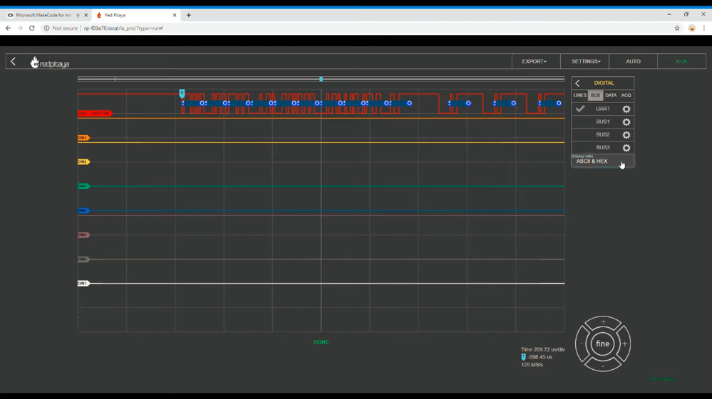 Red Pitaya Logic Analyzer